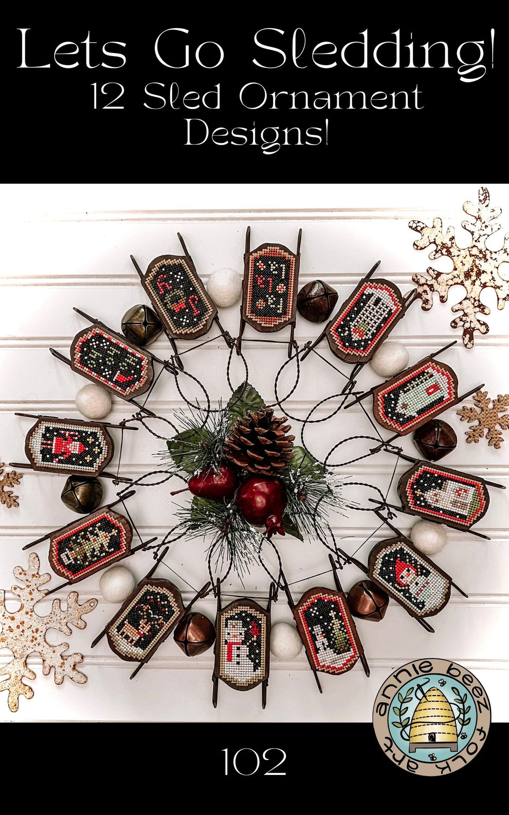 NW-102 Lets Go Sledding – Annie Beez Folk Art